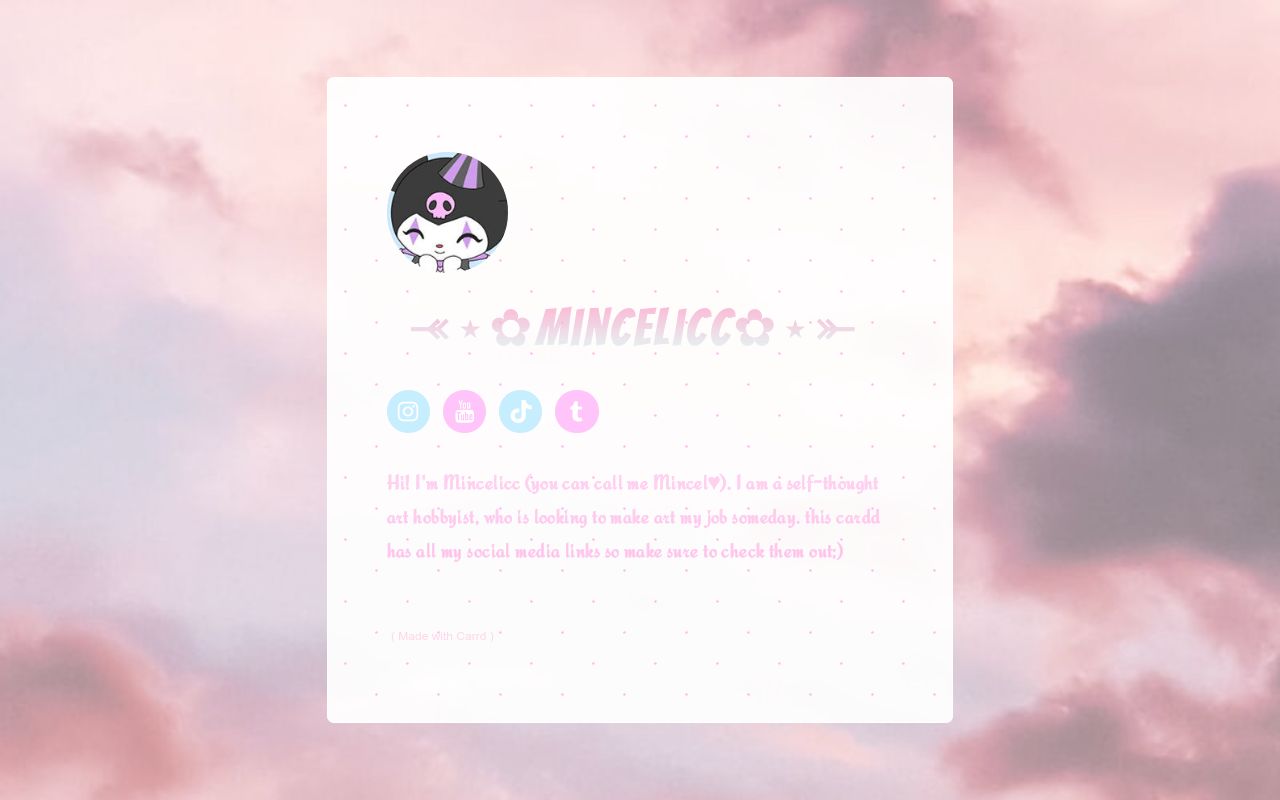 Mincelicc cardd